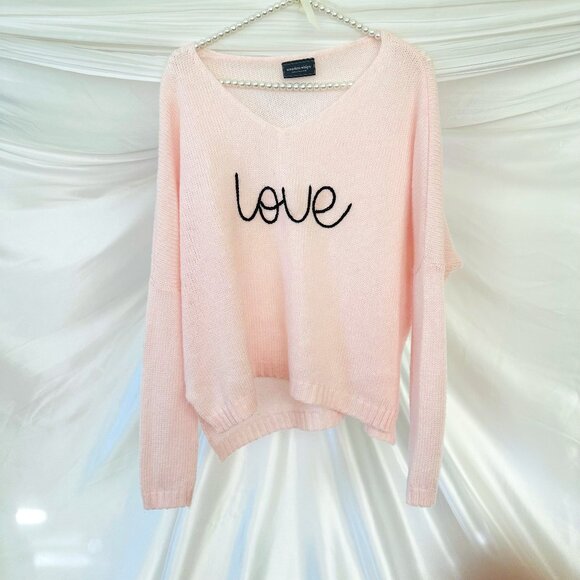 Wooden Ships | Sweaters | Wooden Ships Vintage Cursive Love Vneck ...